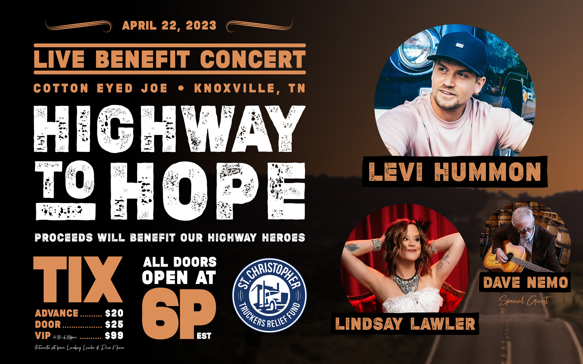 Levi Hummon to Headline “Highway to Hope” Concert to Benefit SCF | St ...